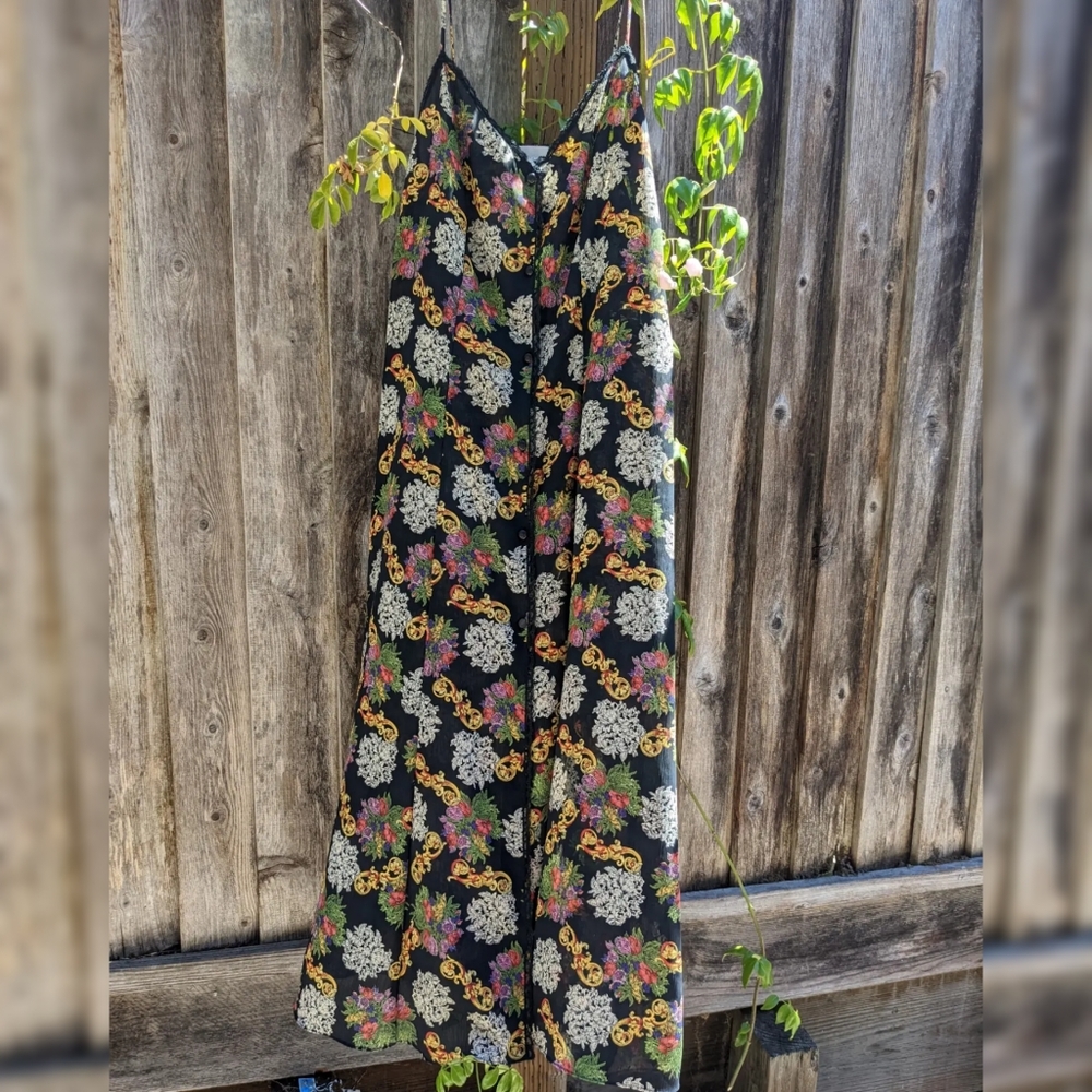 Vintage Nightgown Slip Dress Gem